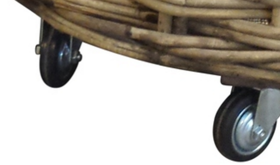 LOG BASKET ON WHEELS | GLENWEAVE | KILN DRIED LOGS UK